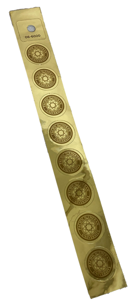 Gold Rose Window Stickers 1" - 8 pack – Lute Locker